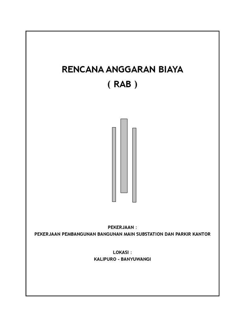 RAB Pilar PT SMN Gresik 2 Editan | PDF | Griya & Taman