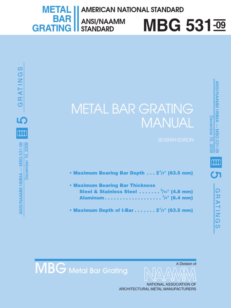 Normal Grating Manual 531-09 | Download Free PDF | Rivet | Structural Steel