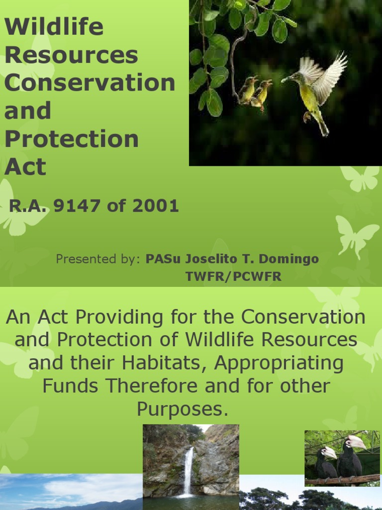 Wildlife Act of 2001 | PDF | Endangered Species | Habitat