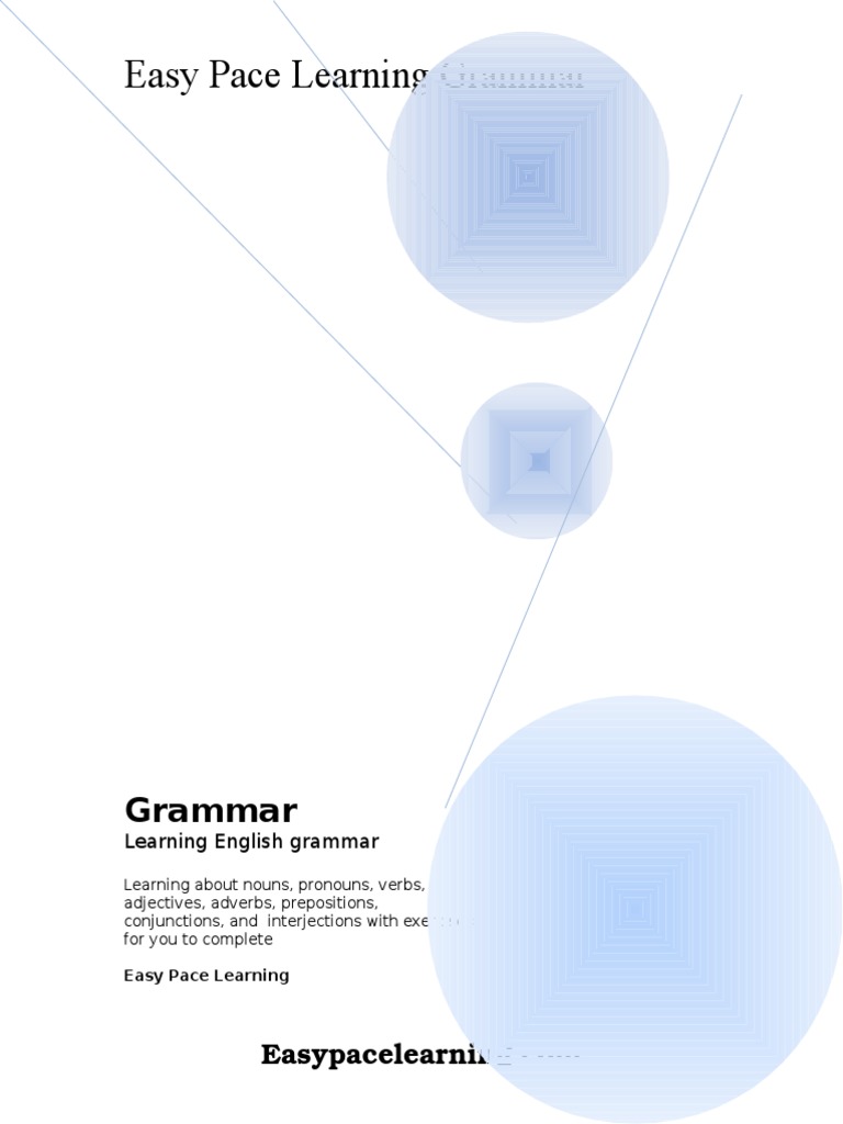 Easy Pace Learning Grammar Guide | PDF