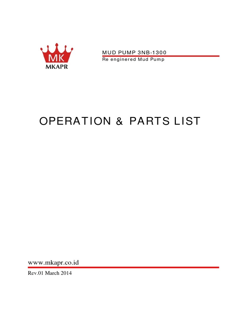 Part Book Manual 3 NB 1300 | PDF | Pump | Machines