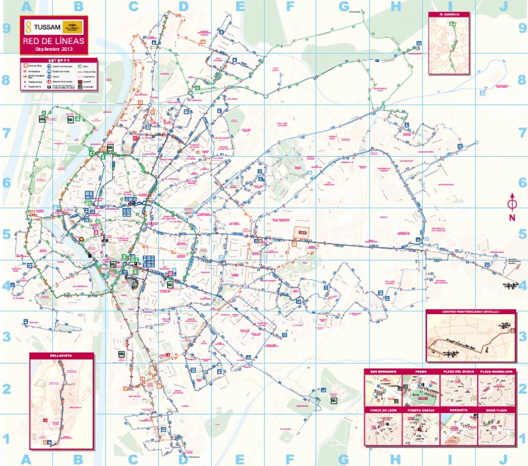 Plano Autobuses Sevilla | PDF