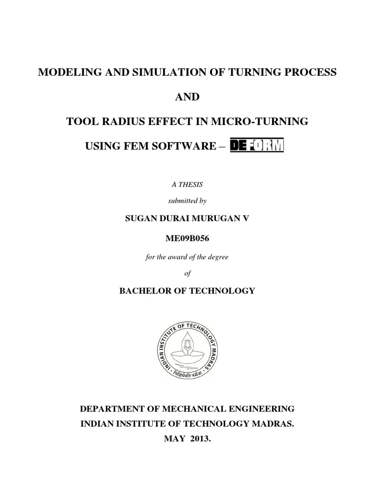 Modeling And Simulation Of Turning Process Pdf Friction
