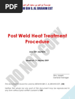 PWHT Procedure PDF | PDF | Thermocouple | Welding