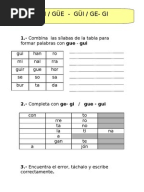 Dictado Ga Gue Gui Go Gu