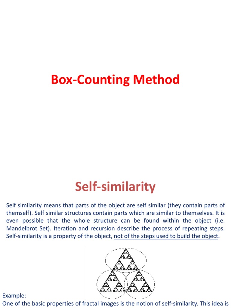 Box Counting Method | PDF | Fractal | Chaos Theory