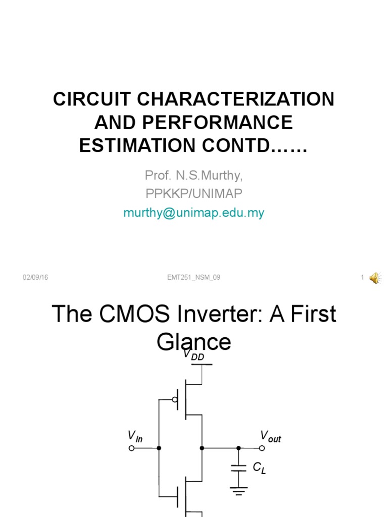 CMOS Inverter Characteristics and Analysis | PDF | Cmos | Electrical ...