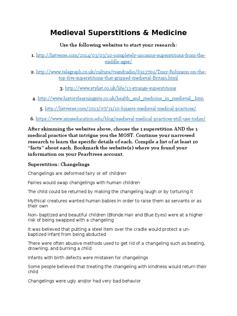 Medieval Superstitions | PDF