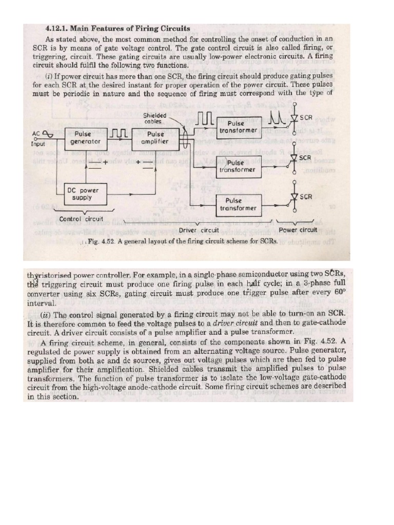 SCR Firing Circuits | PDF