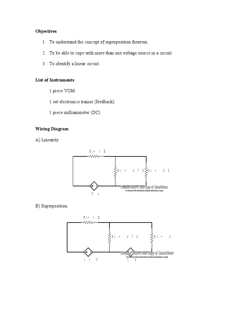 Superposition Theorem | PDF | Electrical Network | Volt