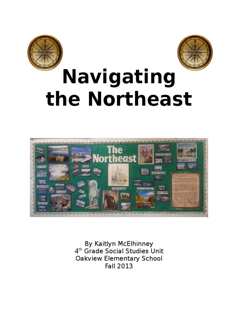 Navigating The Northeast: by Kaitlyn Mcelhinney 4 Grade Social Studies ...
