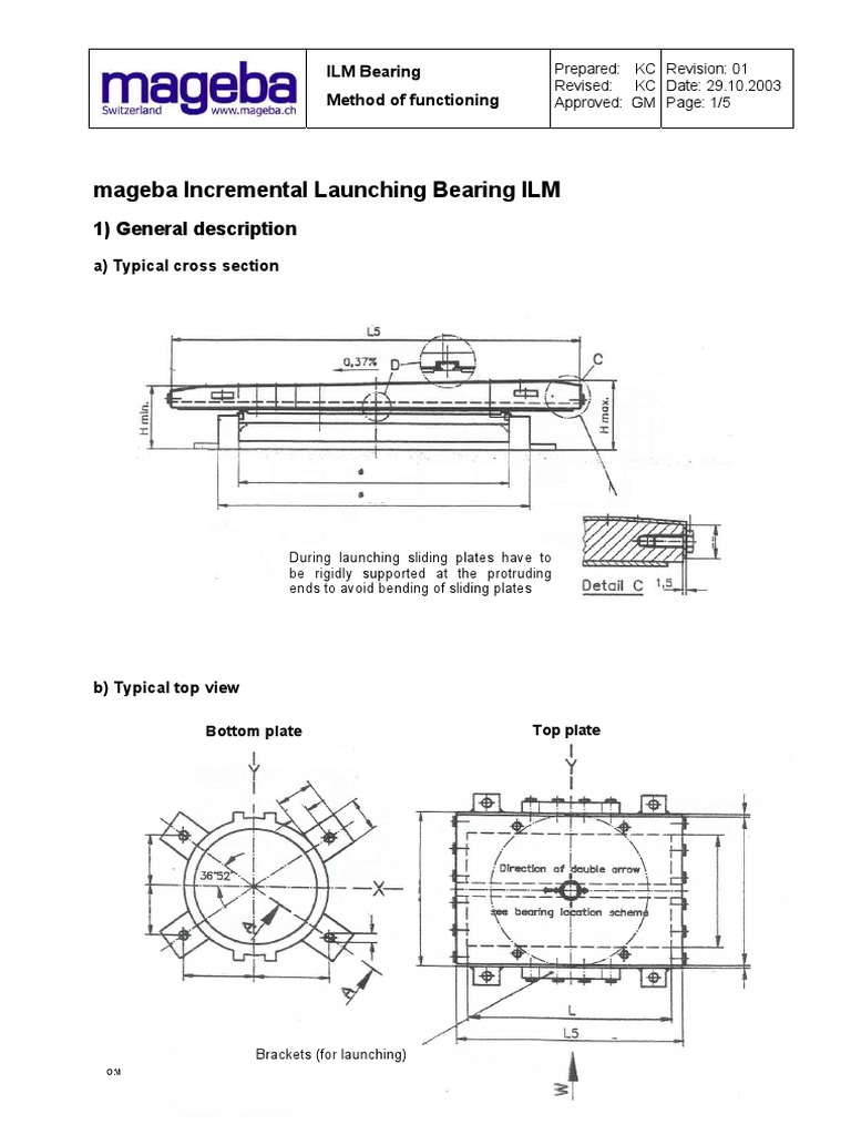 Mageba Incremental Launching Bearing ILM | Nature
