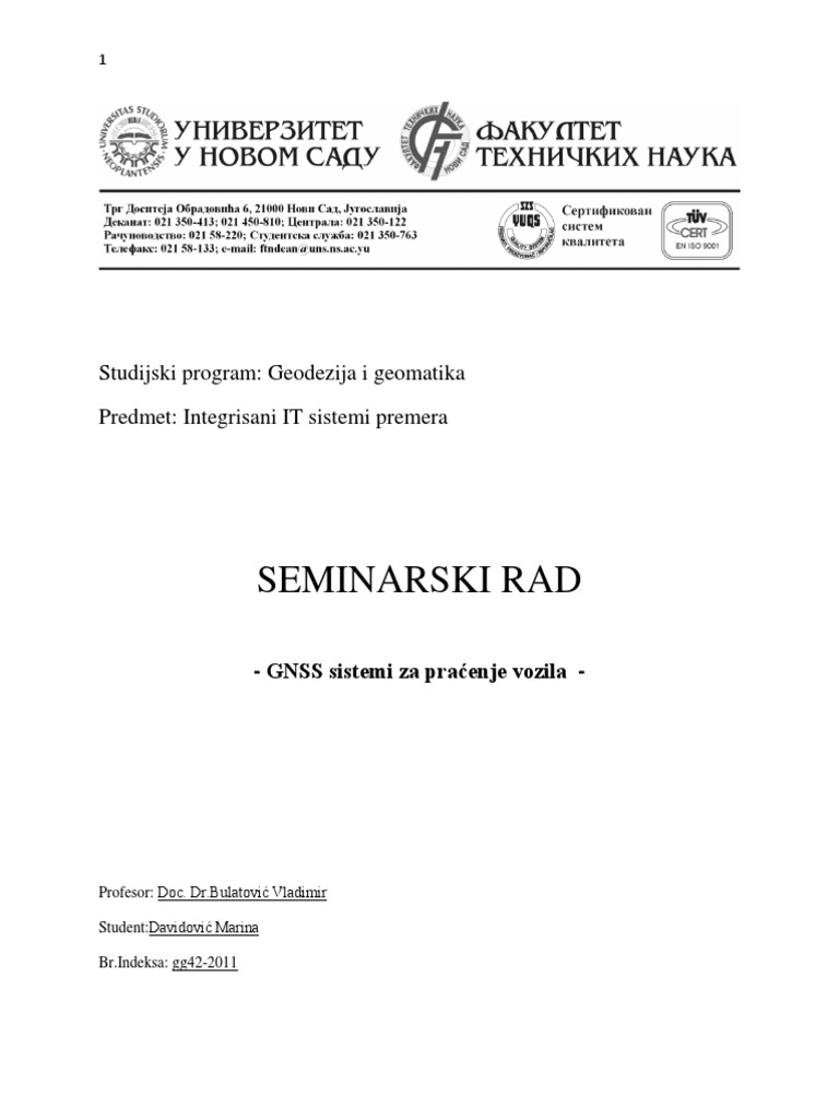 Seminarski Rad-Marina Davidovic | PDF