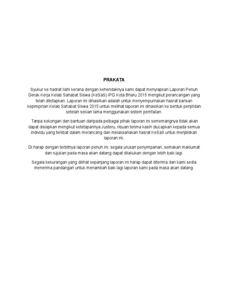 Contoh Prakata | PDF