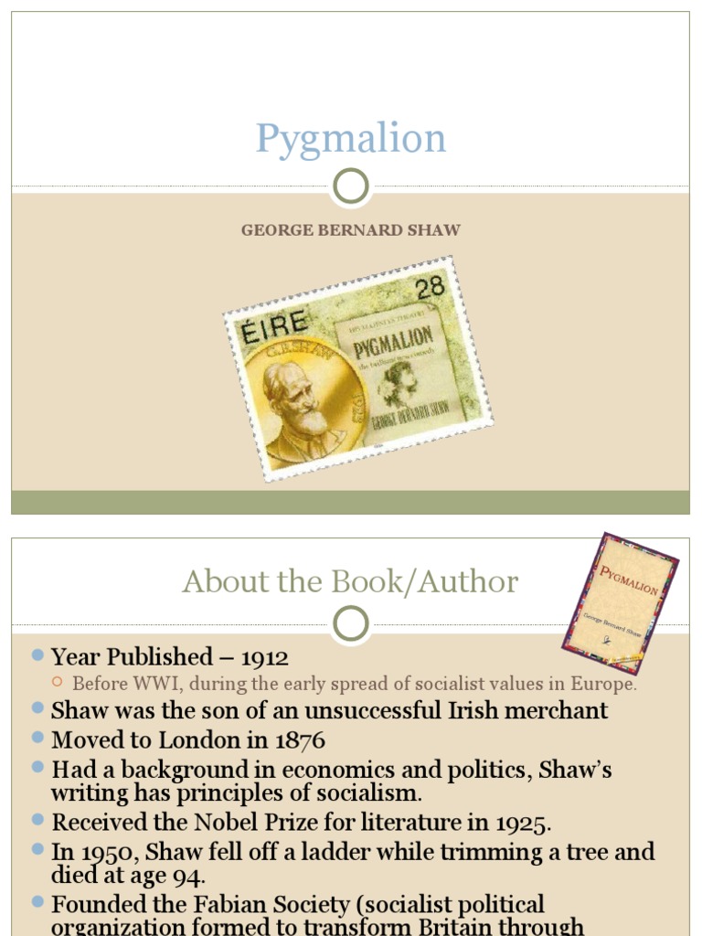 Pygmalion | PDF | Pygmalion (Play)