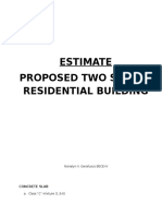 Estimates - Fajardo | PDF | Mortar (Masonry) | Composite Material