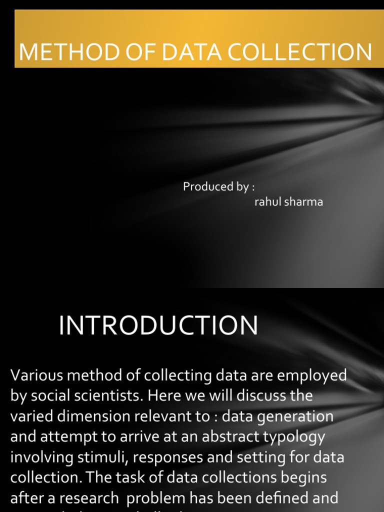 Method of Data Collection | PDF | Interview | Questionnaire