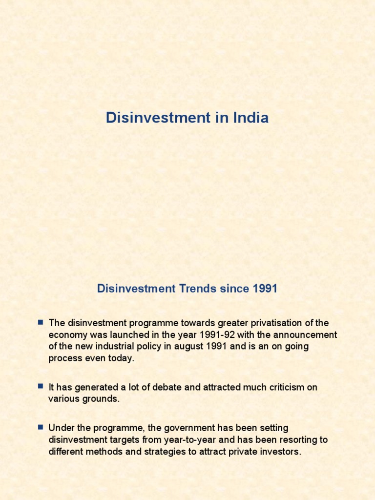 Disinvestment in India | Privatization | Economics
