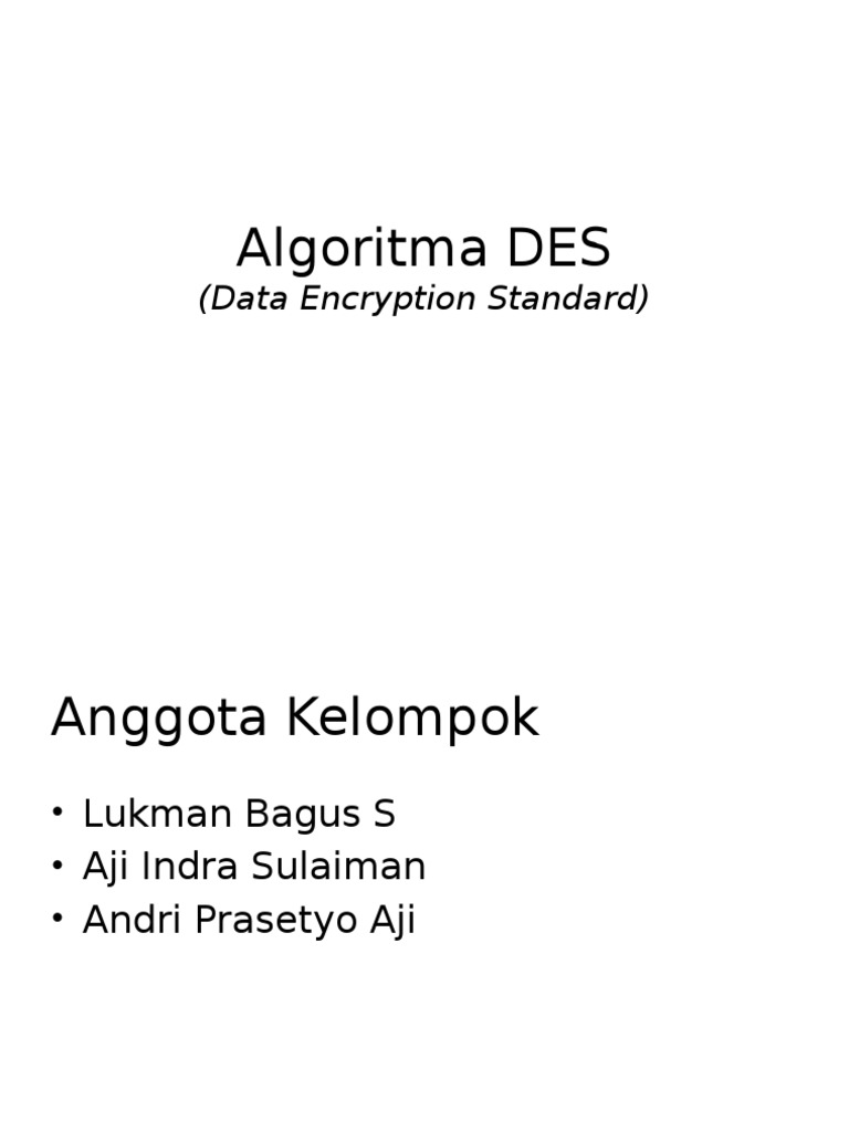 Algoritma DES | PDF