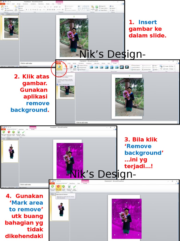 Tutorial Buang Background | PDF