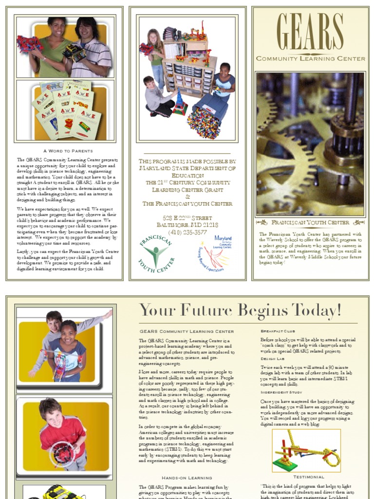 GEARS STEM Program for Young Learners | PDF | Science, Technology ...