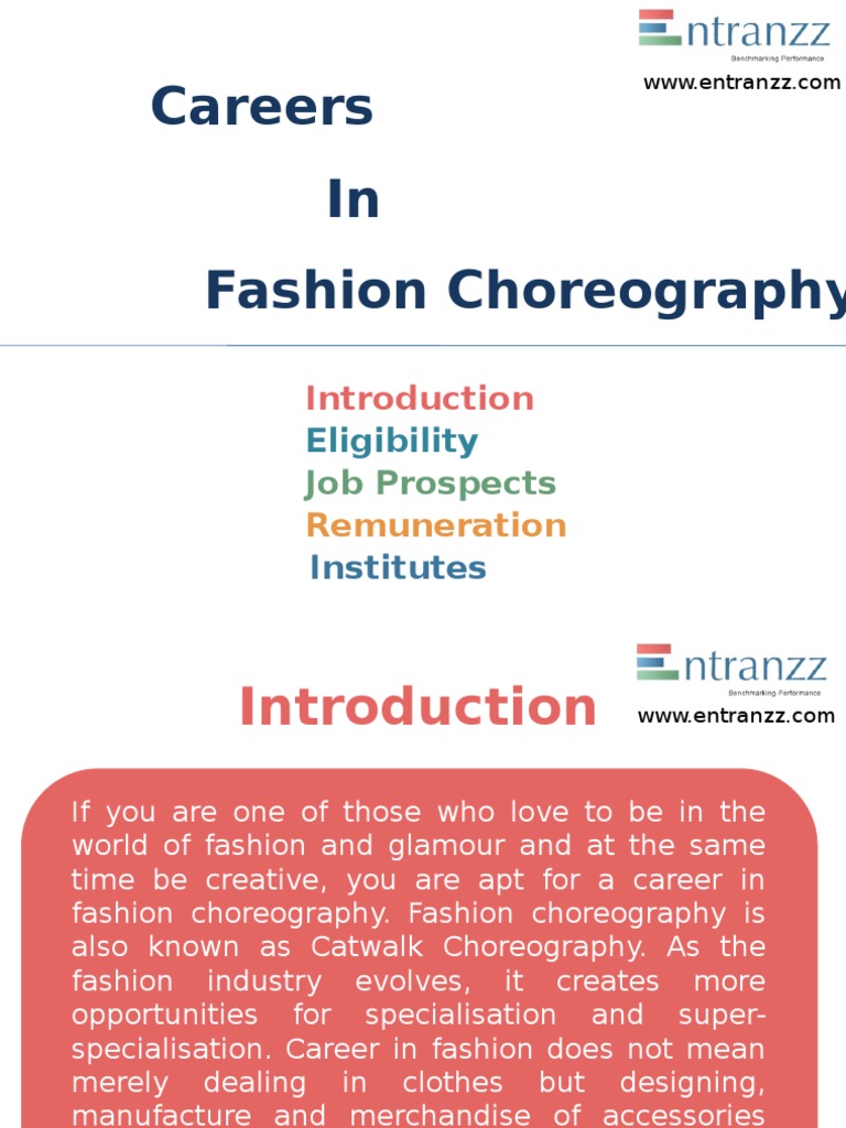 Careers in Fashion Choreography | PDF
