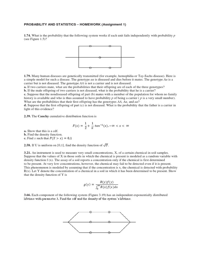 Homework | PDF | Probability Density Function | Genotype