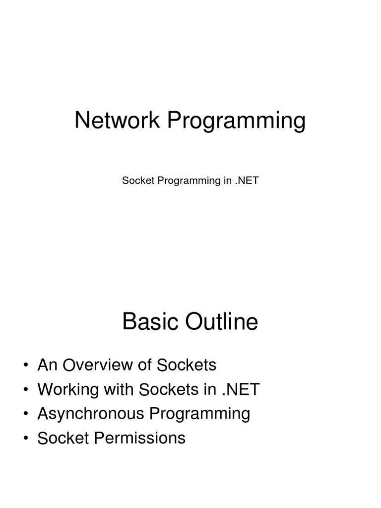 Network Programming PDF | PDF | Network Socket | Port (Computer Networking)