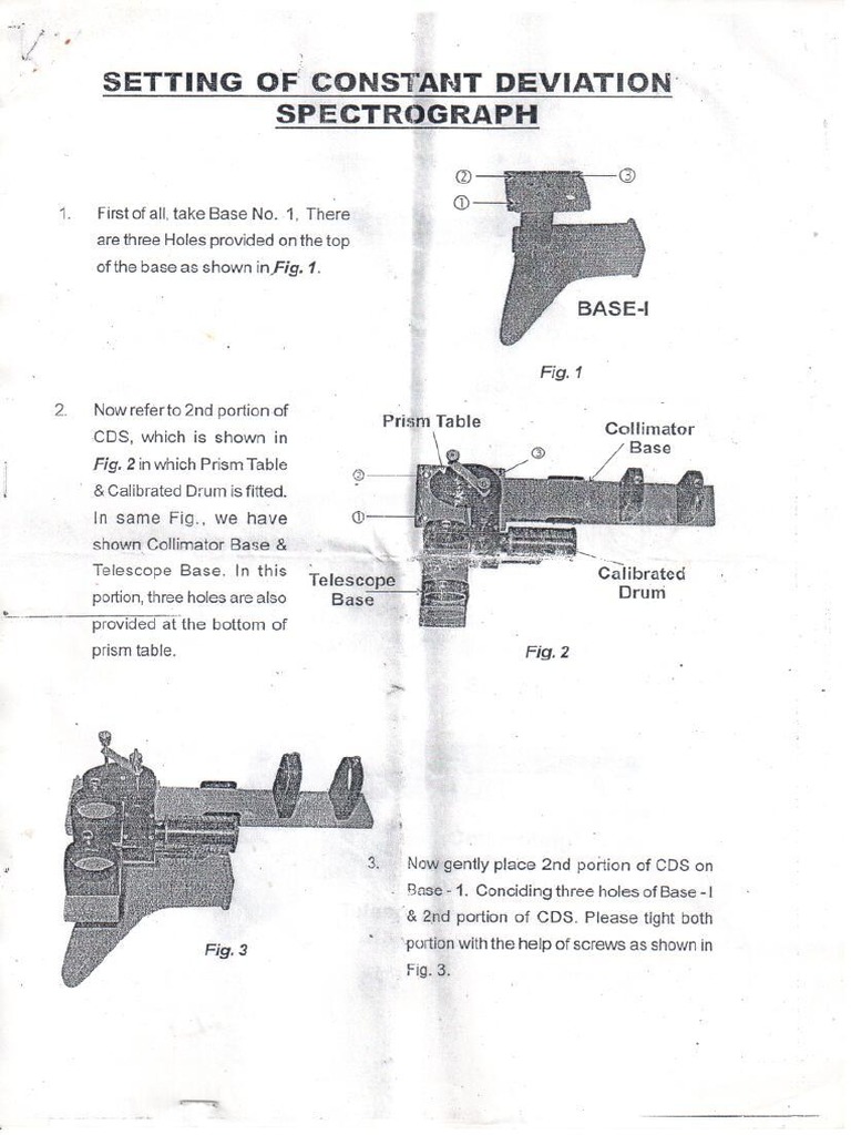 Constant Deviation Spectrometer | PDF