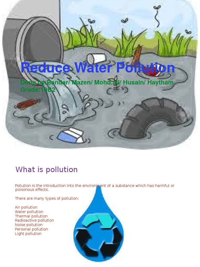 Reduce Water Pollution