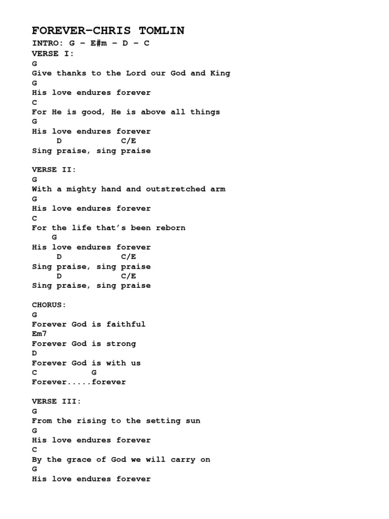 Forever Chris Brown Guitar Chords