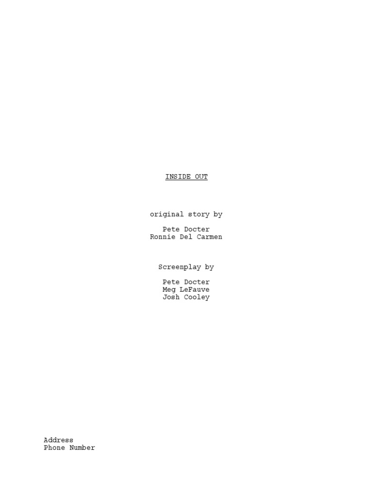 Inside Out Script | PDF