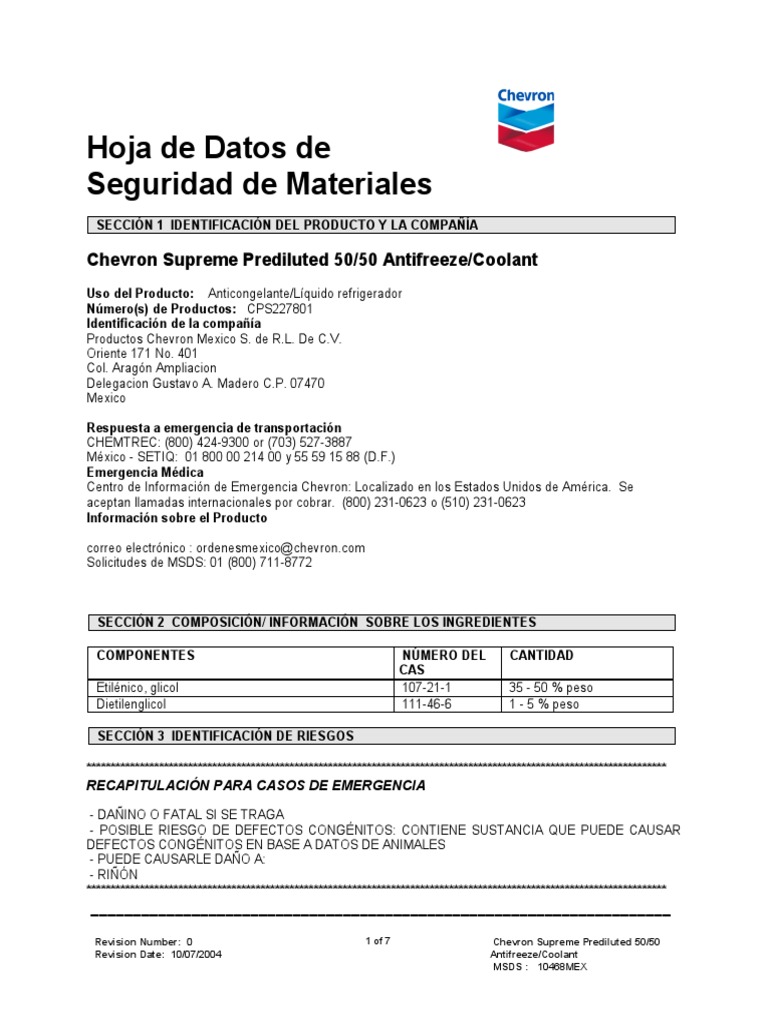 Hoja de Seguridad Kluber Structovis | PDF | Toxicidad | Química
