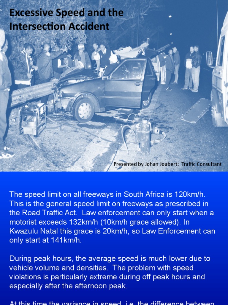 Excessive Speed and The Intersection Accident | Download Free PDF ...