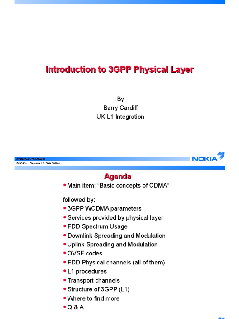 Introduction To 3GPP Physical Layer | PDF | Multiplexing | Forward ...