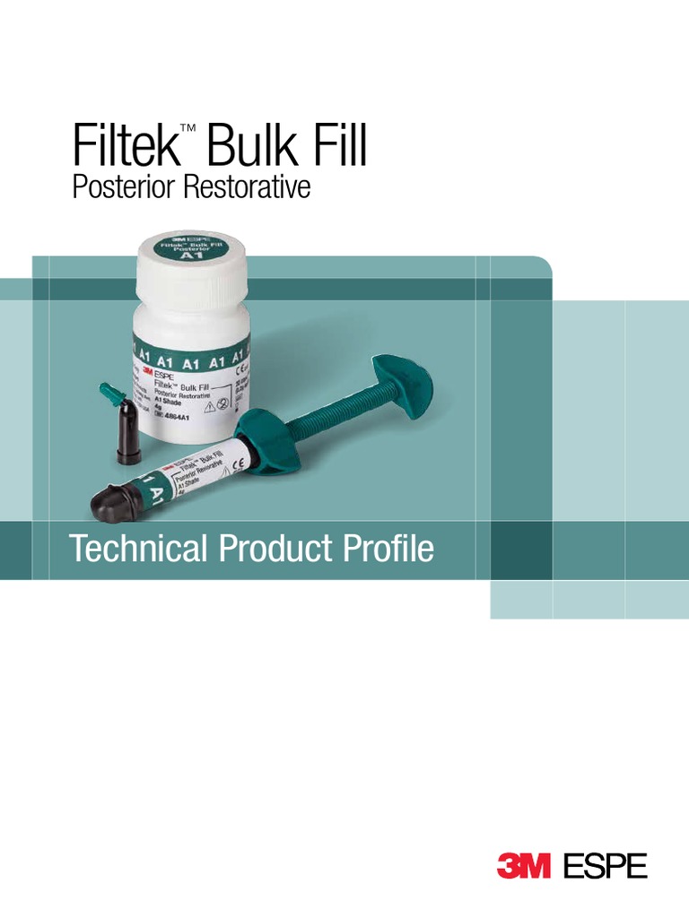 3M ESPE Filtek Bulk Fill Technical Profile - LR | PDF | Dental ...