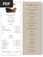 Sabbath School Program | PDF