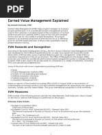 Plan Academy Earned Value Management Formulas Cheat Sheet | PDF