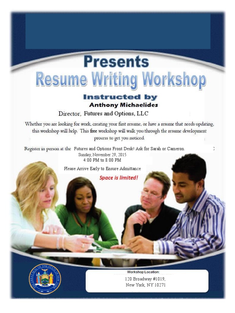 Fake Resume Writing Workshop Template | PDF