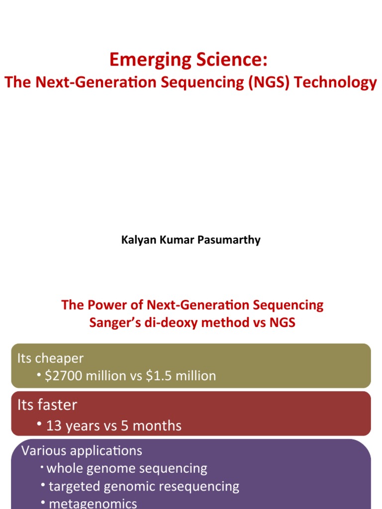Next-Generation Sequencing Overview | PDF | Dna Sequencing | Molecular ...