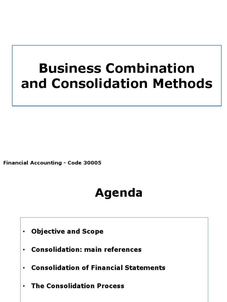 Consolidation Accounting | PDF | Consolidation (Business ...
