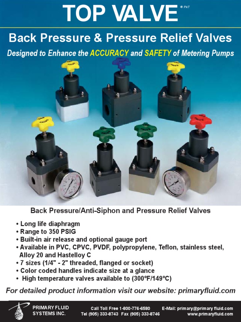Top Valve Brochure | Valve | Gas Technologies