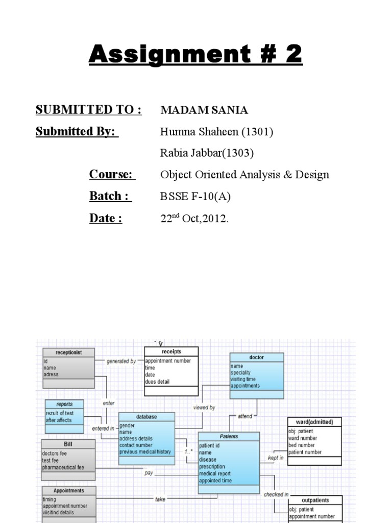 Object Oriented Analysis Assignment 2 | PDF