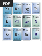 Memorama Elementos | PDF