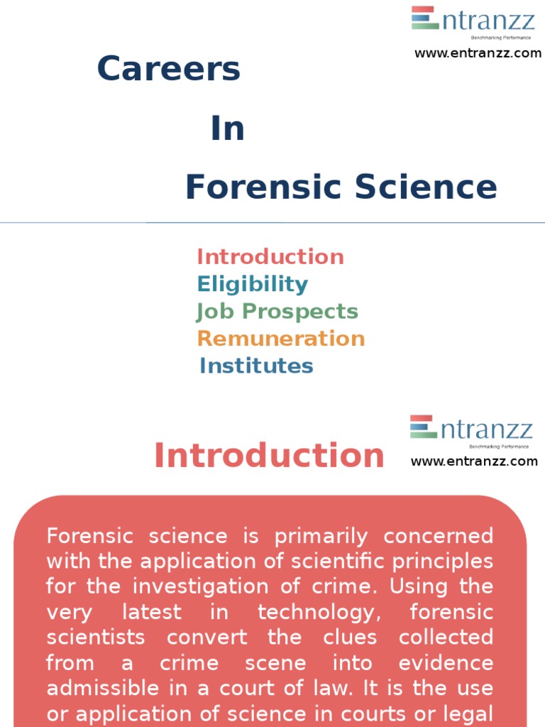Careers in Forensic Science | PDF | Social Science | Computers