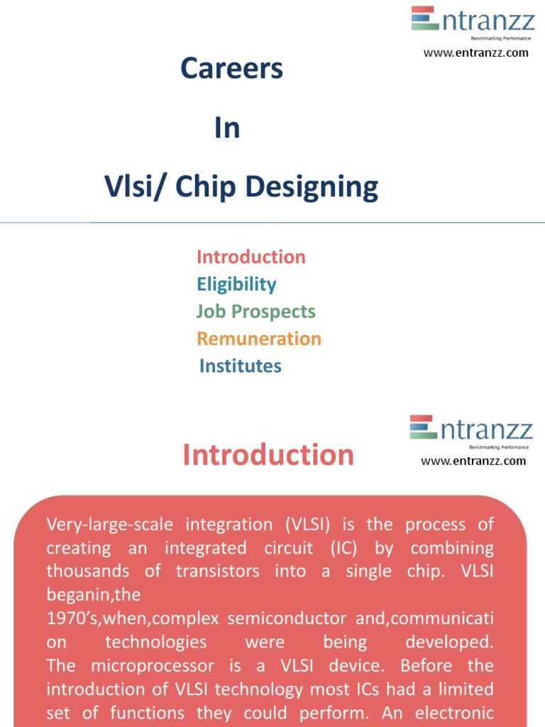 Careers in Vlsi Chip Designing | PDF | Technology & Engineering