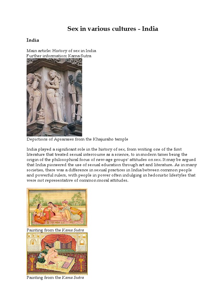 Sex In Various Cultures India PDF Kama Neotantra