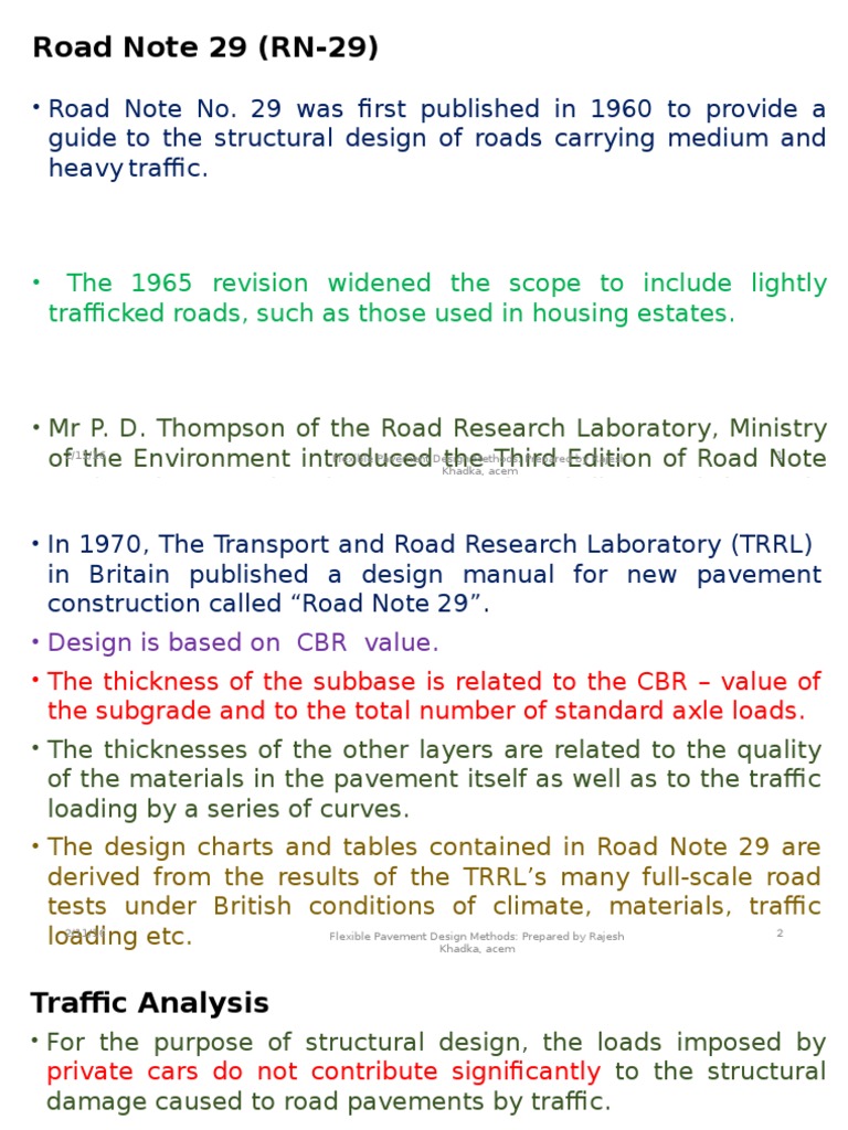 2.4 Road Note 29 (RN-29) | PDF | Road Surface | Road