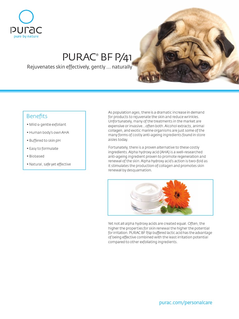 Purac BF P - 41 | PDF | Ph | Chemistry