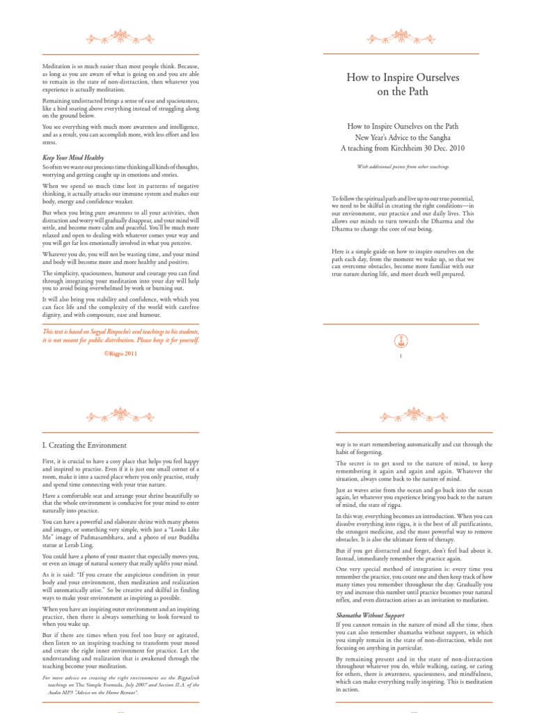 How To Inspire | PDF | Meditation | Mindfulness